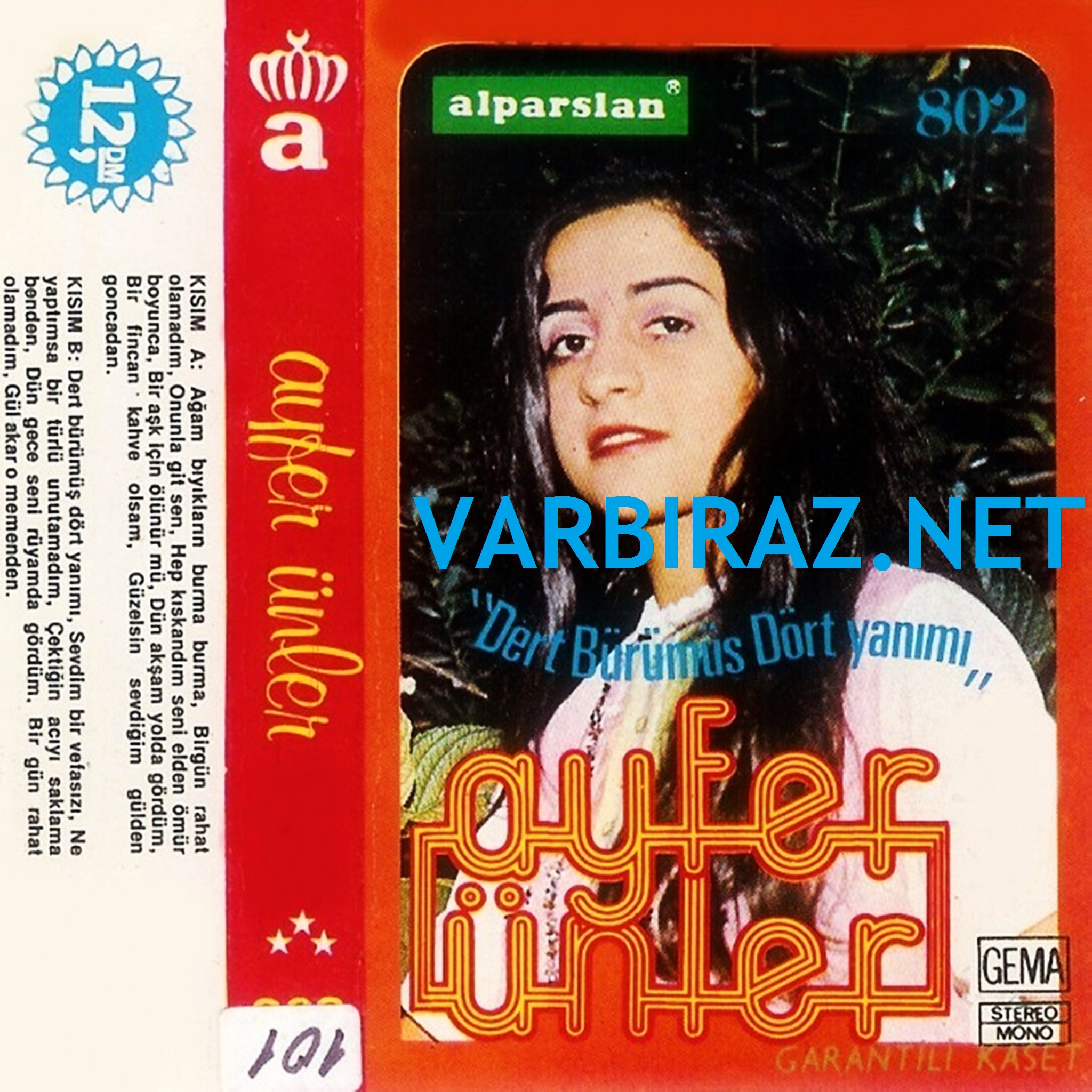 Ayfer Ünler - Dert Bürümüs Dört Yanimi (Alparslan 802) - VarBiraZ!NeT