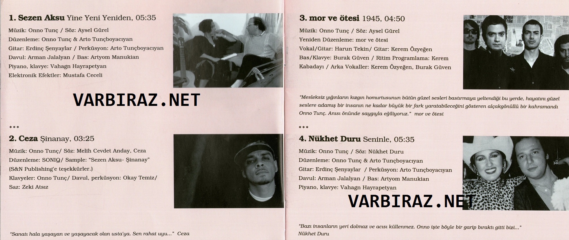 Onno Tunç Şarkıları 2007 - VarBiraZ!NeT